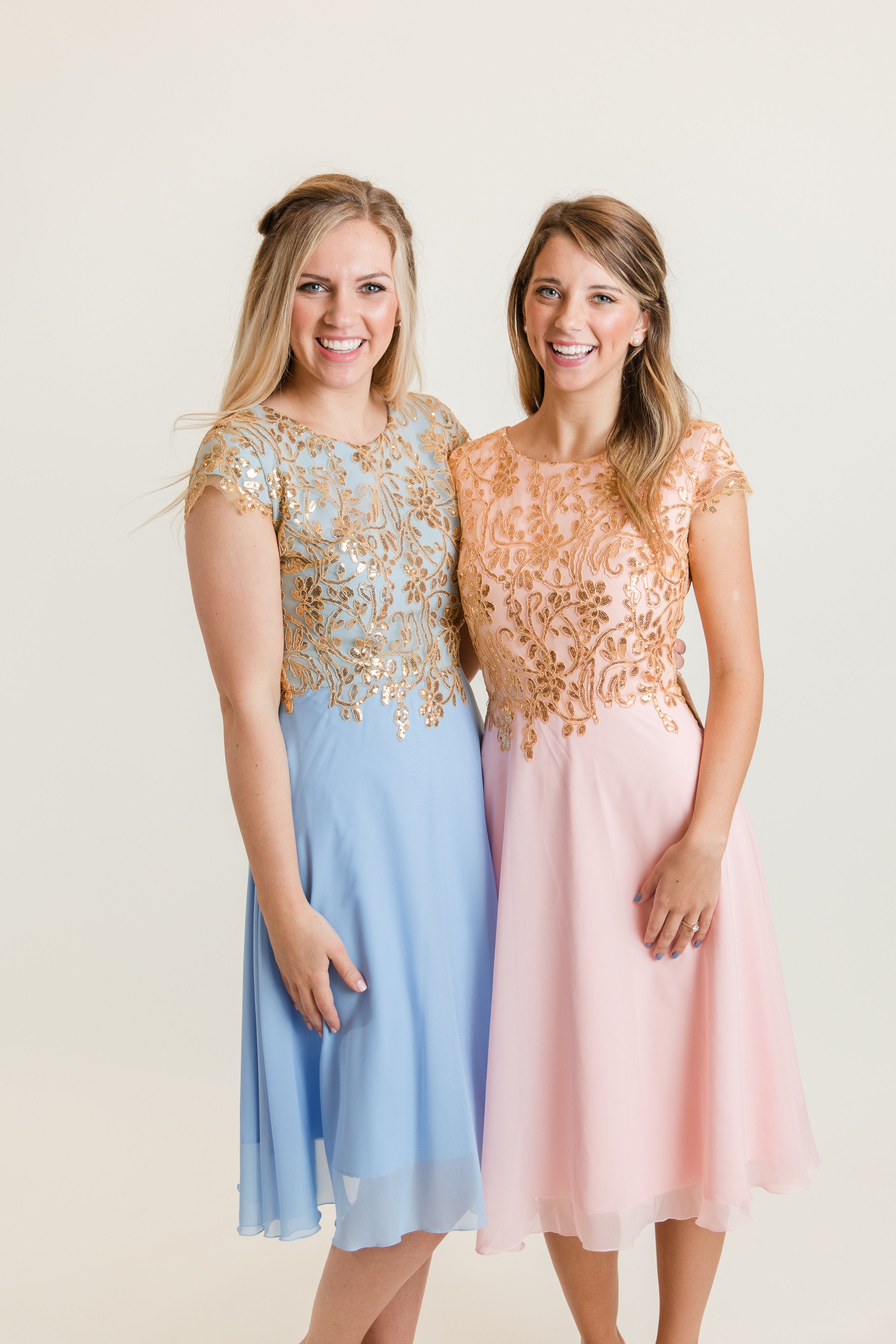 Monique - Light Blue/Gold – A Dressy Occasion